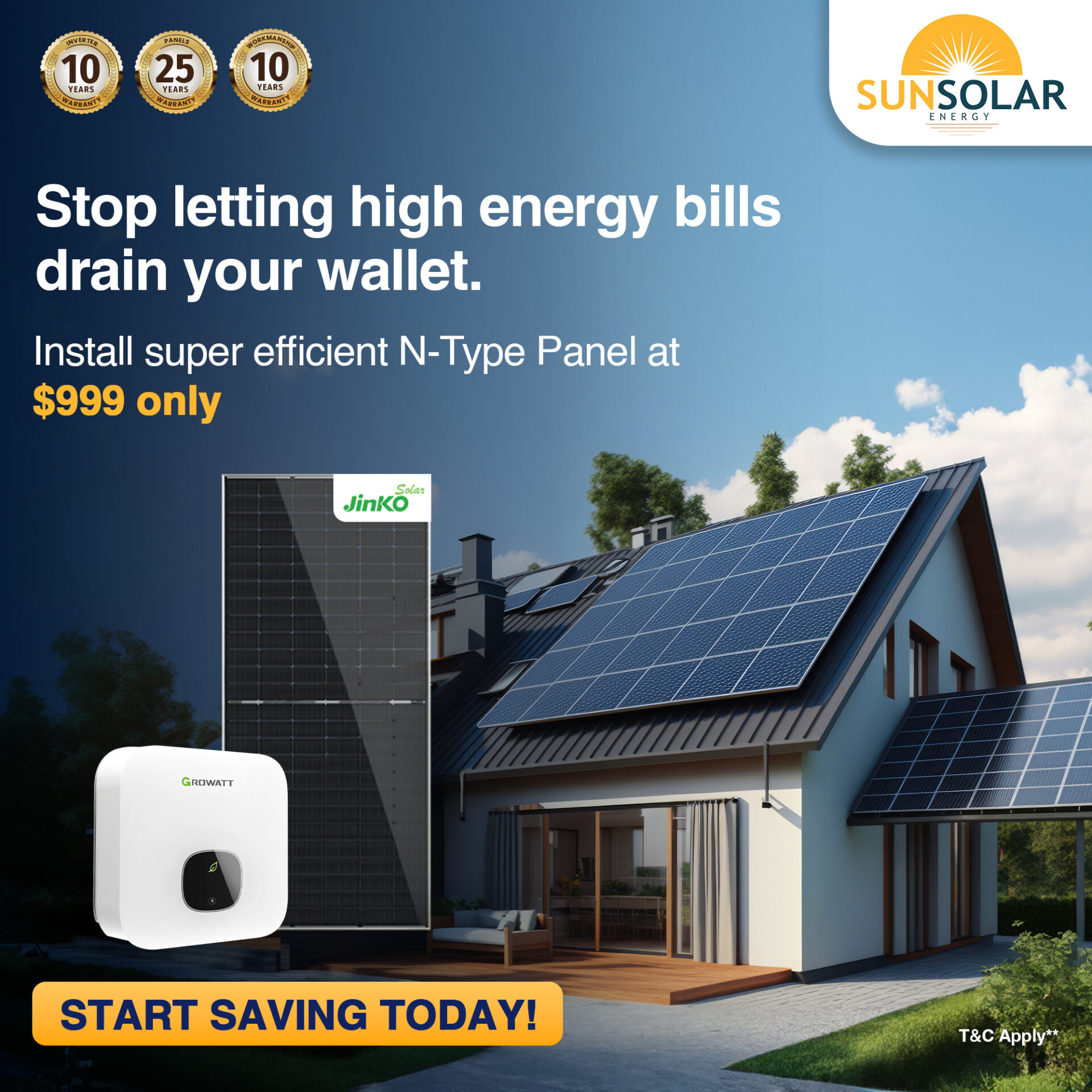 SunSolar Energy Reviews - GoSolarQuotes: Solar Panel Costs, Rebates ...