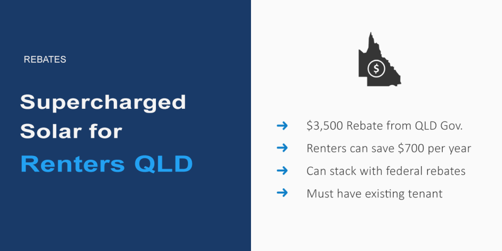 QLD Solar for Renters Rebate | Up to $3,500 for Landlords